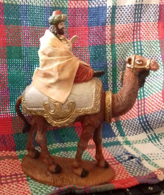 SANTON CRECHE CHAMEAU Roi Mage Marque Oliver Hauteur 17Cm Longueur 18Cm ...
