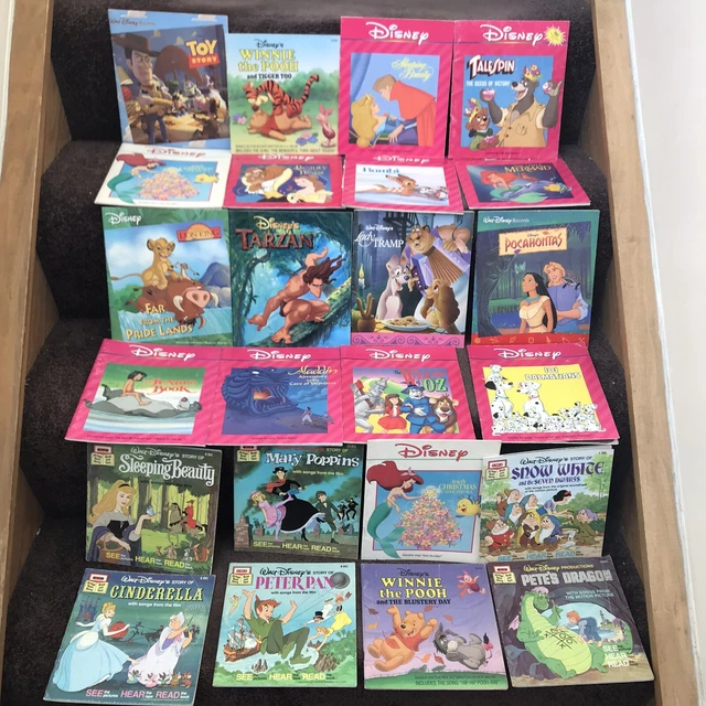 DISNEY STORYTELLER READ Along Book and Tape No Cassettes Lot of 24 ...