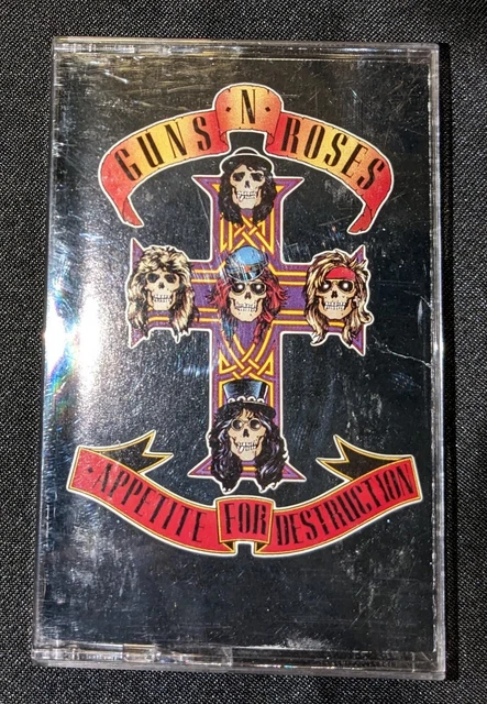 GUNS N' ROSES Appetite For Destruction Cassette Tape 1987 Warner Bros ...
