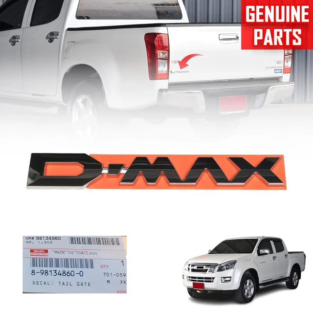 FOR ISUZU D-MAX 2012-2018 Genuine Rear Logo Badge D-MAX Emblem Chrome £ ...
