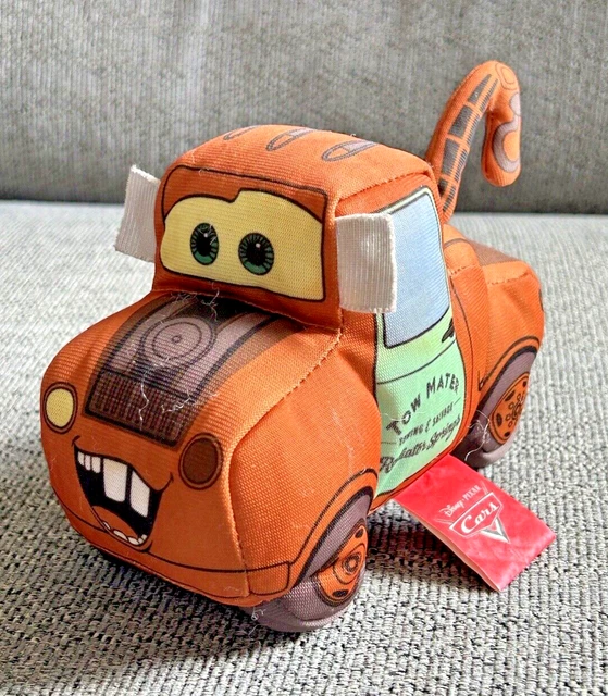 DISNEY PIXAR CARS Tow Mater Plush Brown Rare Original Soft Toy Truck ...