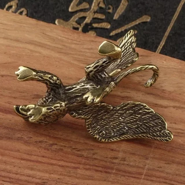 STATUE D'ANIMAL EN laiton Griffon Dragon Sculpture Figurine de table Décoration EUR 10,28 ...