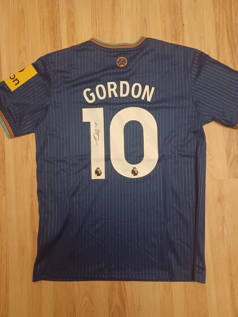 ANTHONY GORDON 🏴󠁧󠁢󠁥󠁮󠁧󠁿 Signed Newcastle United Shirt 2025-26 Third Kit ...