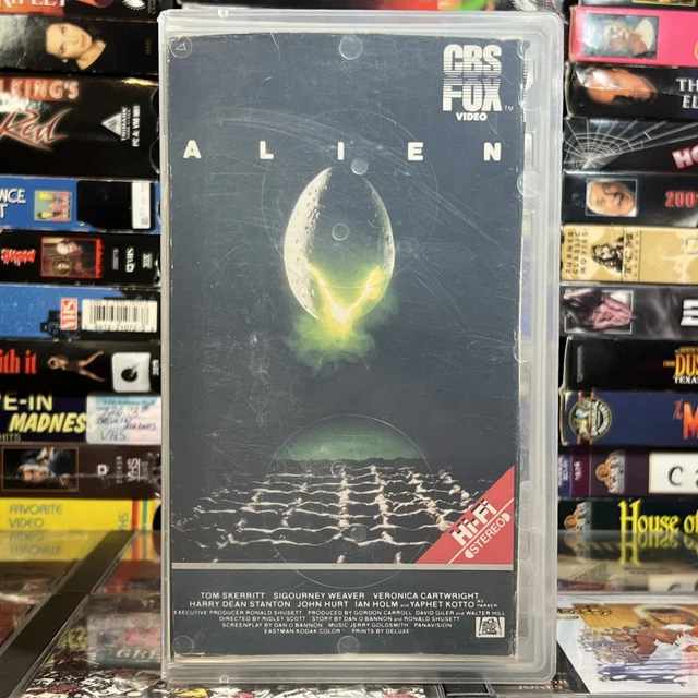 ALIEN 1979 VHS Tested Rental Cut Box Sigourney Weaver CBS FOX Body ...