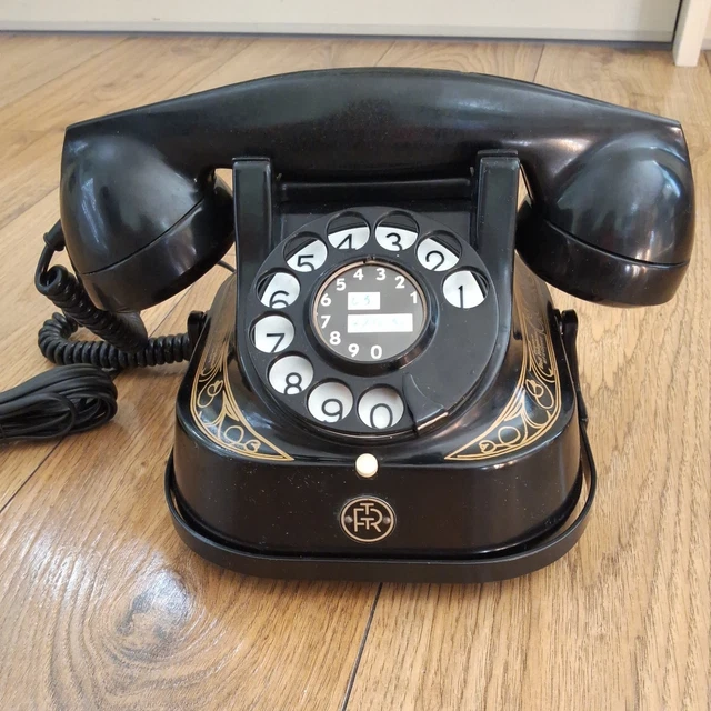 VINTAGE BELGIUM BELL Telephone MFG Company Model RTT 56B Rotary Dial £ ...