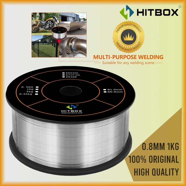 HITBOX FLUX CORED 1kg 0.8mm Gasless Mig Welding Wires Flux Cored Welder Wire AU $17.49 - PicClick AU