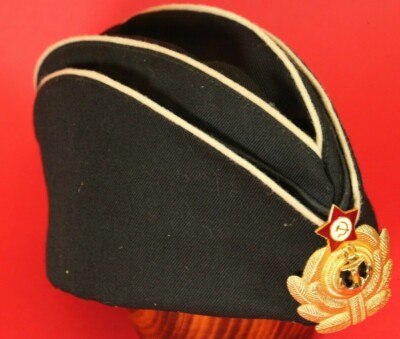 ORIGINAL VINTAGE 1990-S USSR Soviet Navy Submarine Officers Side Cap ...