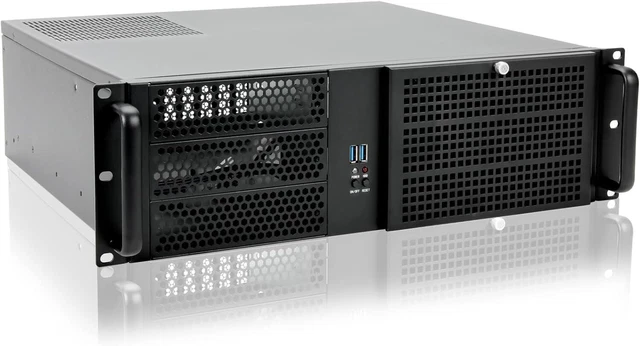 RACKCHOICE 3U RACKMOUNT Server Chassis MATX/Mini-ITX 3x5.25 Support ATX ...