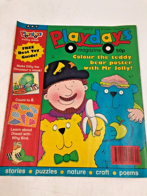 PLAYDAYS MAGAZINES X4 Children's BBC 1992 T2041 M84 £14.99 - PicClick UK