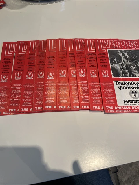 11 LIVERPOOL HOME Programmes 19977/78 £5.45 - PicClick UK