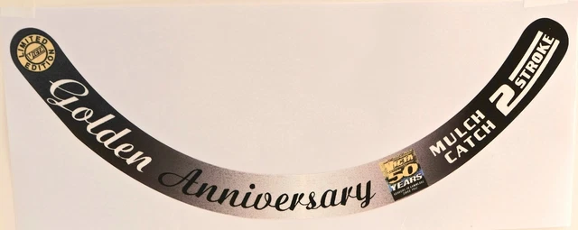 VICTA GOLDEN ANNIVERSARY Model Vintage Mower Repro Curved Body Decal ...