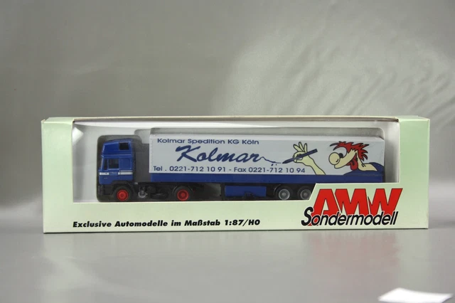 AMW MAN SATTELZUG LKW "Kolmar Spedition KG Köln" 70258 1:87 / H0 OVP ...