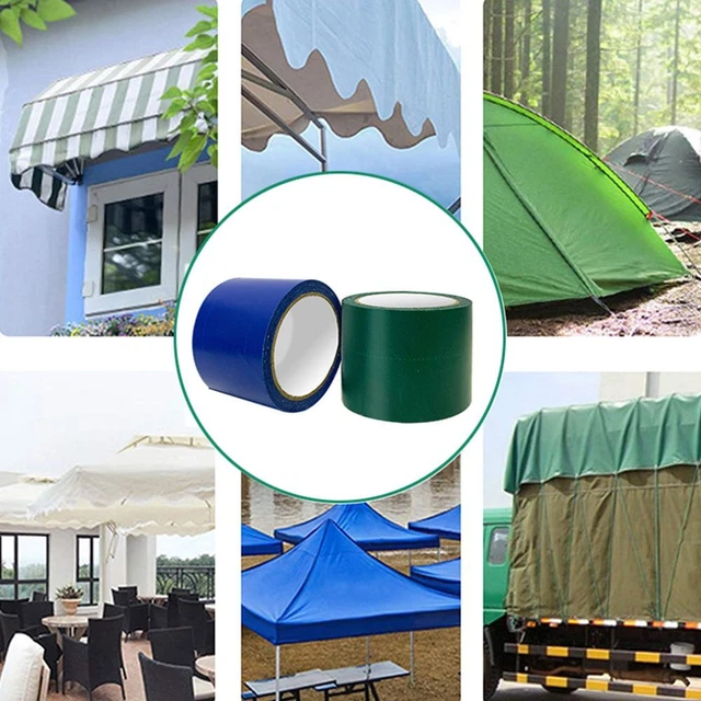 DURABLE WATERPROOF RAIN Cloth Repair Tape Tent Repair Canvas Adhesive ...