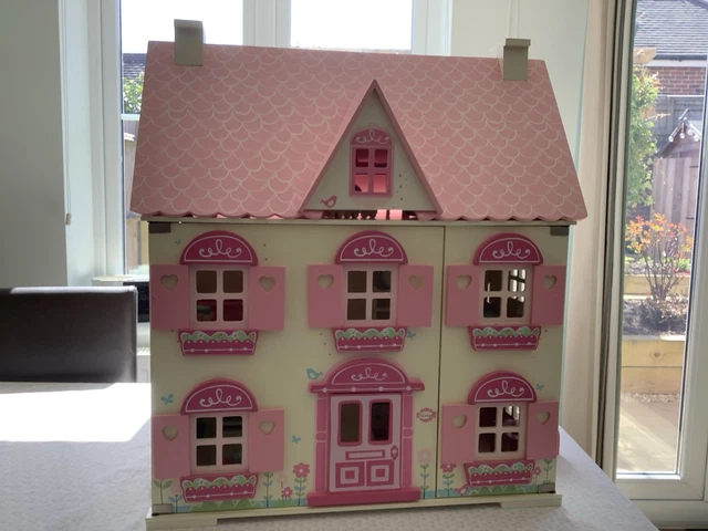 ELC EARLY LEARNING Centre Rosebud Cottage Wooden Dolls House with ...