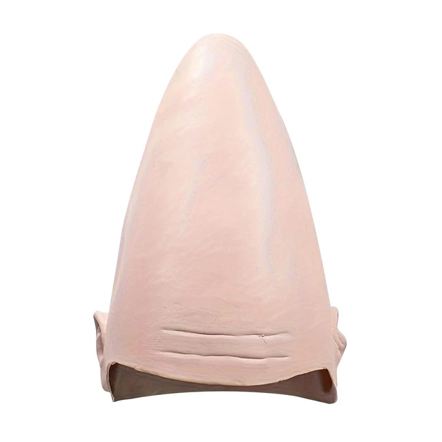 ALIEN CONE BALD Head Cover Funny Adults and Kids Accessories Latex Bald ...