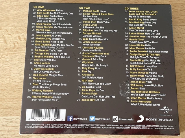 NOW THAT'S WHAT I Call a Singer - 3x CDs 63 Songs £7.99 - PicClick UK