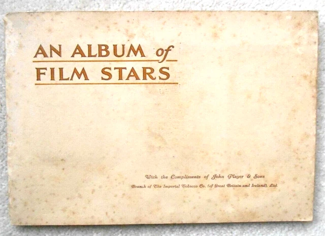JOHN PLAYER & Sons 'An Album of Film Stars' First Series 1934 £6.49 ...