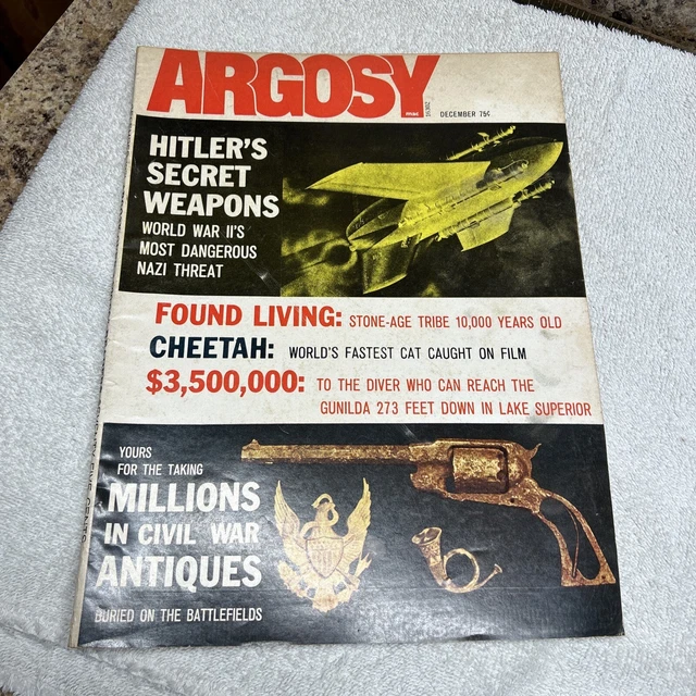 VINTAGE ARGOSY MAGAZINE Hitler's Secret Weapons December 1971 🔥🔥 £19.58 ...