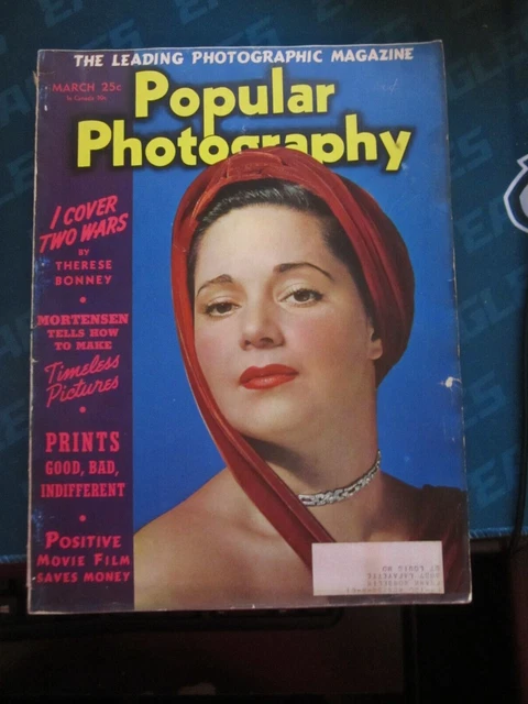 POPULAR PHOTOGRAPHY MAGAZINE March 1941 I Cover Two Wars Therese Bonney ...