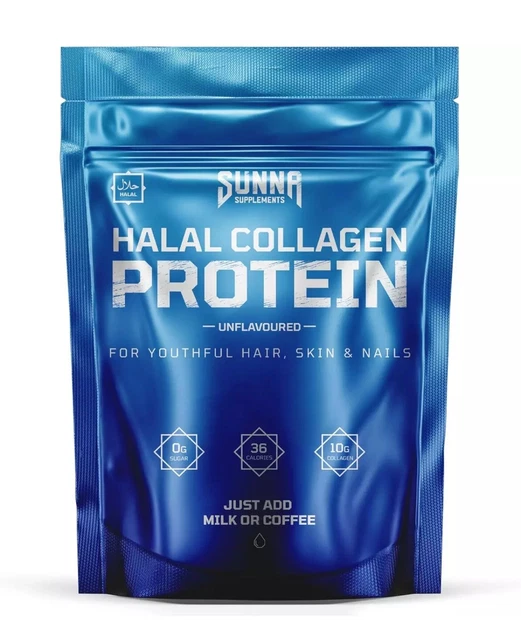 SUNNA SUPPLEMENTS - Halal Collagen Protein Powder 250 Grams New Sealed ...