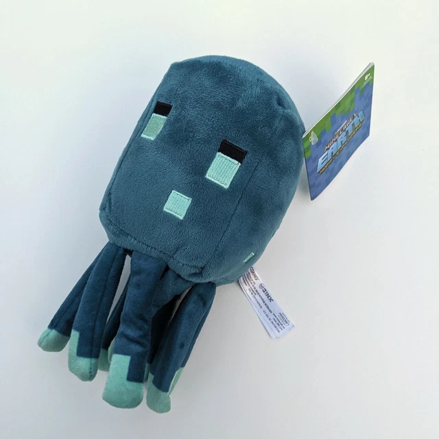 Minecraft Glow Squid Earth Happy Explorers Plush Mojang Jinx Soft Toy Bnwt Tags £1699 Picclick Uk