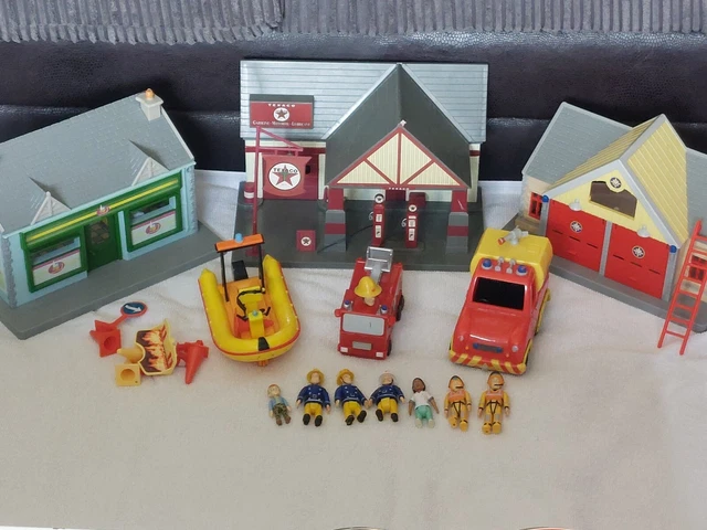 FIREMAN SAM FIGURES Toys Vehicles Houses Fire Station Bundle Joblot £34 ...