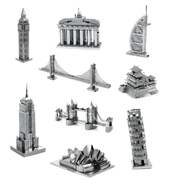 METAL EARTH FASCINATIONS Architecture originale 3D Puzzle en métal ...