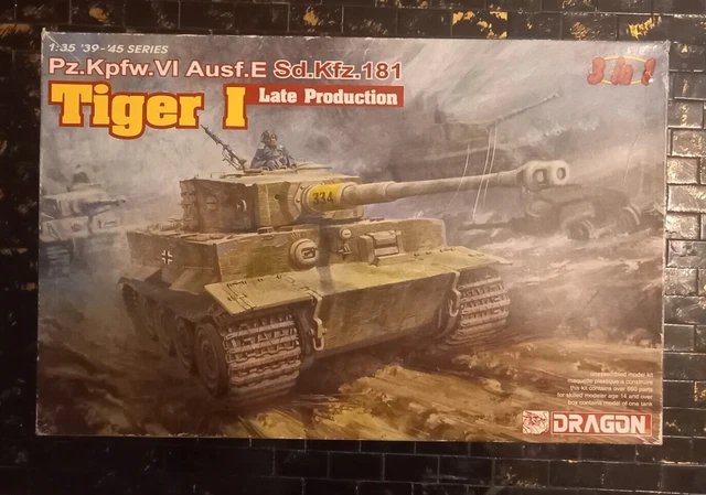 MAQUETTE DRAGON N° 6406 - 1/35 - Pz.kpfw.VI Ausf.E Sd.kfz.181 Tiger I ...