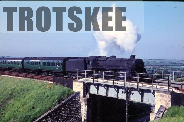 35MM SLIDE BR British Railways Steam Loco 73080 Class BR5 c1966 ...