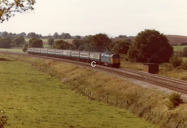BRITISH RAILWAY B.R Photograph Class 50 - 50031 At Silverton Mill 22/09 ...