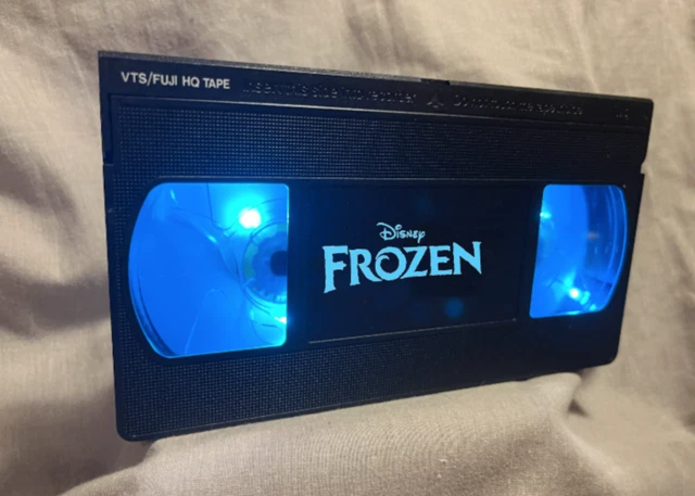 DISNEY'S FROZEN VHS Lamp, Night Light - 80s movie Retro Tape Christmas ...