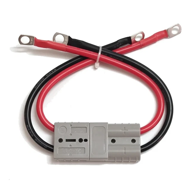 CONNECTEURS DOUBLE P?LE s curis s avec cable silicone 50A 600V pour l'utilis EUR 17,57 - PicClick FR