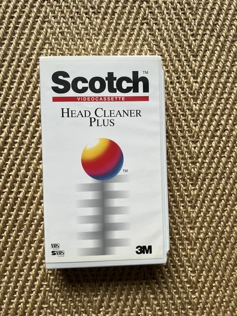 SCOTCH VIDEO CASSETTE Head Cleaner Plus Vhs Svhs 3M £1.00 - PicClick UK