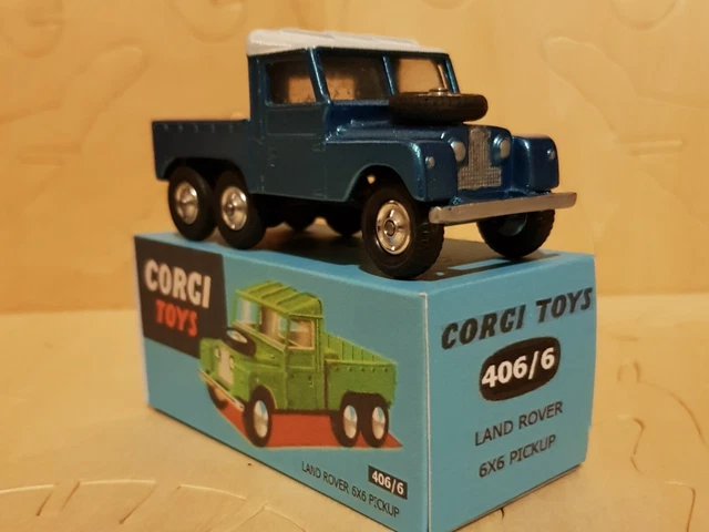 CORGI TOYS 406 Land Rover 6X6 One-off Code 3 Custom Conversion 1950s ...