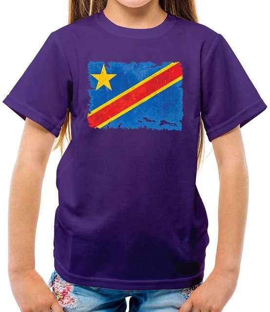 DÉMOCRATIQUE RÉPUBLIQUE DU Congo Grunge Style Drapeau - Enfants - Drotc ...