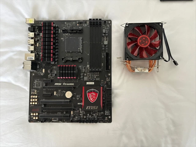 MSI 970 GAMING, Socket AM3+, AMD (7693-040R) Motherboard With Red LED ...