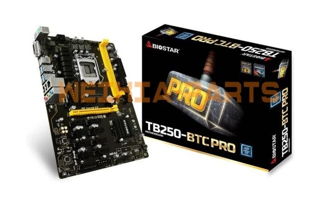 BIOSTAR TB250-BTC PRO LGA 1151 Intel B250 USB 3.0 MINING ATX Motherboard £314.76 - PicClick UK