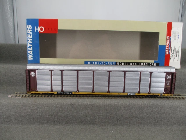 WALTHERS SPUR H0 932-4851 Autotransportwagen Santa Fe Thrall 89 ...