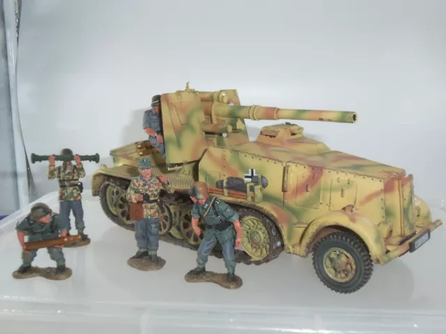 King And Country Ws103 German 88mm Flak Gun 5 Crew Military Normandy