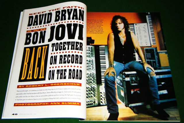 BON JOVI DAVID Bryan, Yamaha SY85, Kurzweil K2000 Tips in 1993 KEYBOARD ...