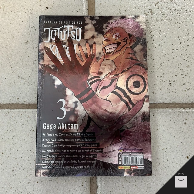 JUJUTSU KAISEN VOLUME 3 Brazilian Metal Variant Cover Manga Comic Book ...