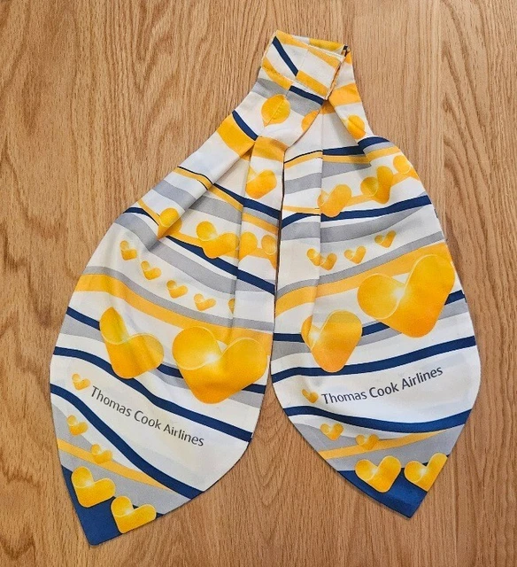 THOMAS COOK AIRLINES Cabin Crew Uniform Scarf - Sunny Hearts £13.20 ...