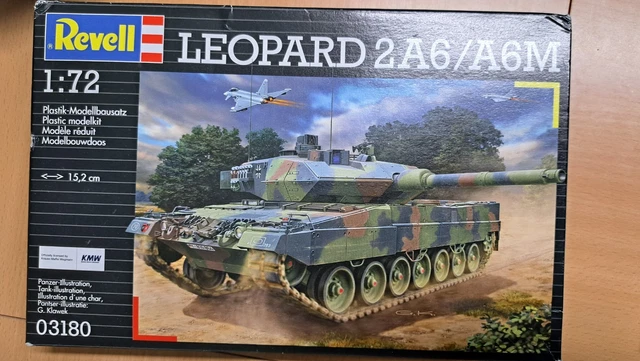 REVELL LEOPARD 2A6 / A6M 1:72 Modellbausatz Panzer Illustration Modell ...