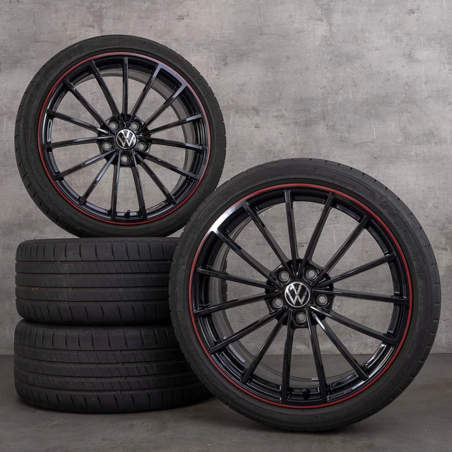 VW GOLF 8 VIII summer wheels 19 inch tires rims Scottsdale 5H0601025AH ...