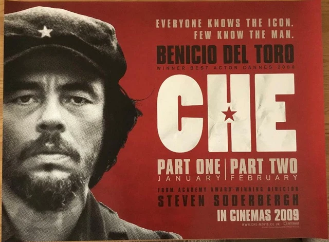 CHE - PART One - Part Two - Original D/S UK British Quad Poster 40 x 30 ...