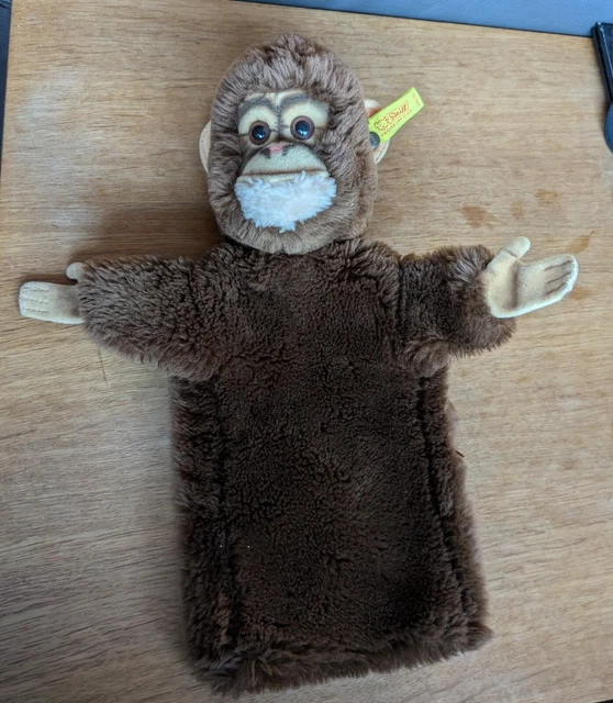 ORIGINAL STEIFF - Handpuppe - Affe Jocko - Plüschtier - Spielzeug - Alt ...
