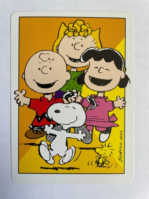SNOOPY DOG SCHULZ Peanut Gang Comic Charlie Brown Cartoon Playing Swap ...