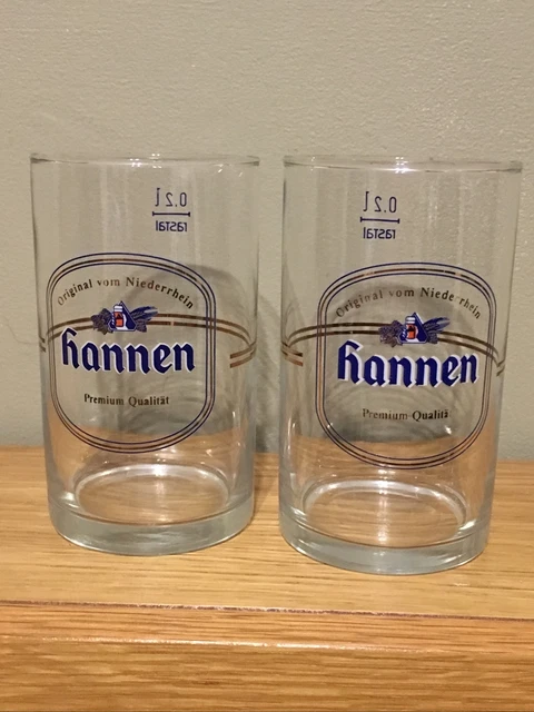 HANNEN ALT 0.2 Litre German Beer Straight Collectable Unusual Glass ...