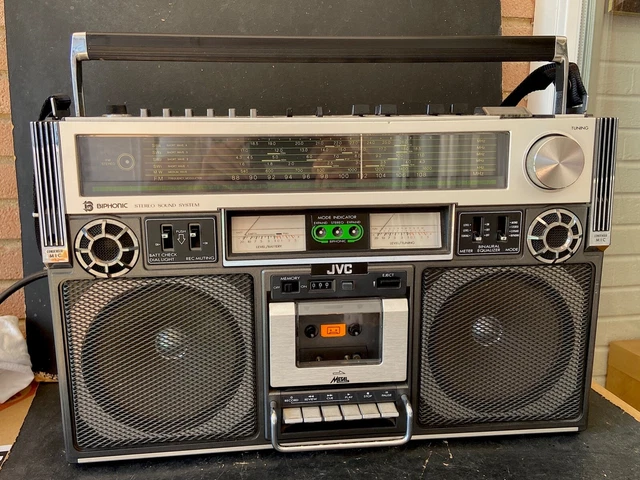 JVC BIPHONIC RC-838W II Boombox Ghettoblaster Lettore Cassette + Radio ...