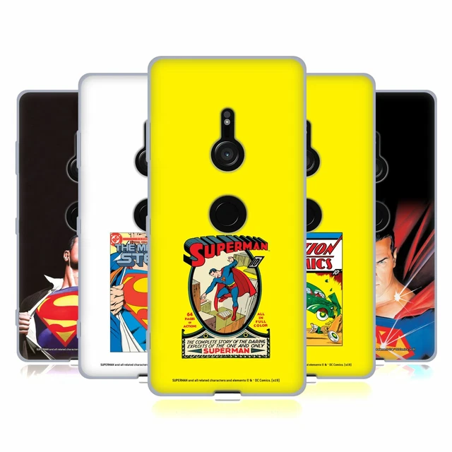 Official Superman Dc Comics Famous Comic Book Covers Gel Case For Sony